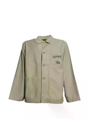 SPIEWAK Khaki Logo Print Jacket