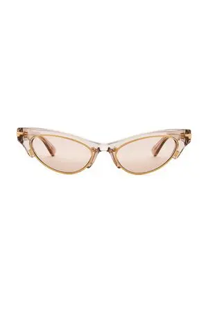 Bottega Veneta Bold Ribbon Cat Eye Sunglasses - Brown