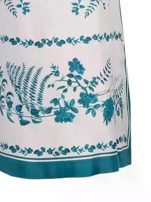Erdem Floral-print Silk-twill Dress