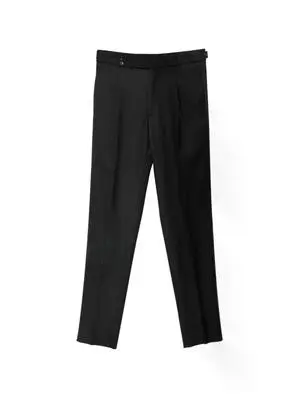 Tagliatore Black Wash Pants For Men