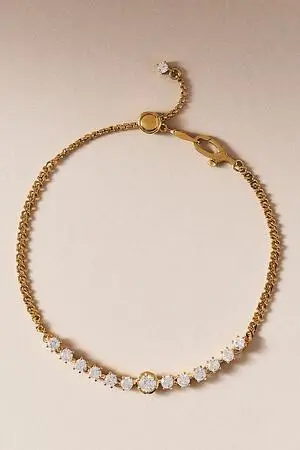 Nadri Adjustable Curb Bracelet - Gold