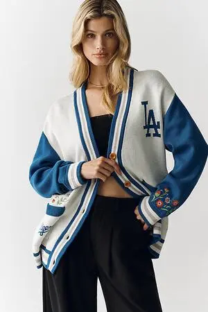 Mitchell & Ness Mlb Embroidered Sweater Vest - Dodgers