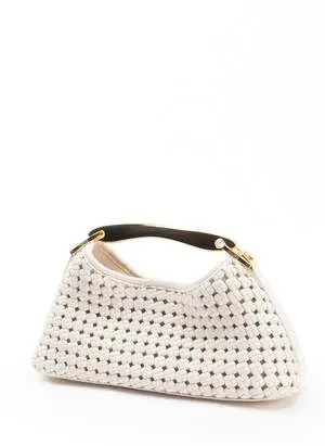 ELLEME Mini Boomerang Woven Leather Bag - Ivory