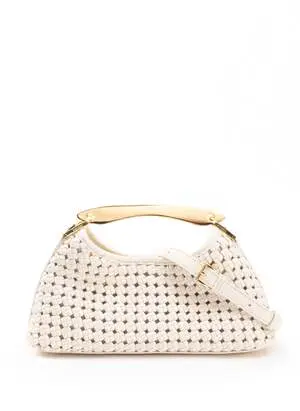ELLEME Mini Boomerang Woven Leather Bag - Ivory
