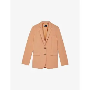 The Kooples Notch-lapel Blazer In Lyocell, Linen, And Cotton