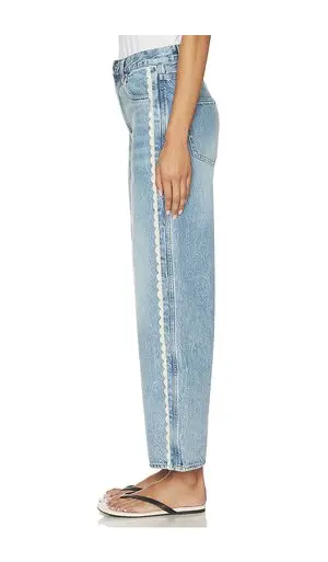 FRAME The Crochet Bow Crop Jeans