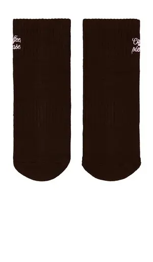 SOULS. Coffee Please Crew Socks