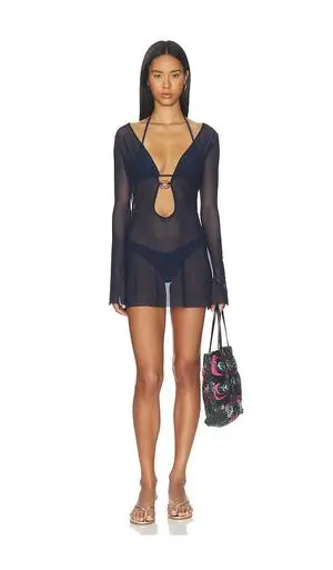 Bond Eye Ring Priya Mini Dress - Black