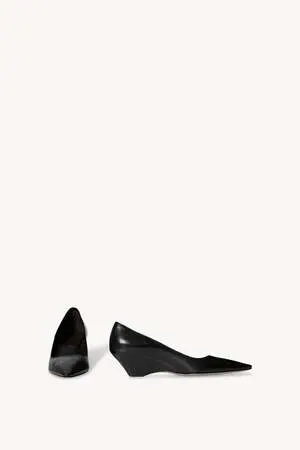 THE ROW Liisa Wedge Heel - Black