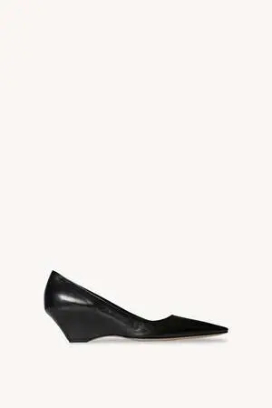 THE ROW Liisa Wedge Heel - Black