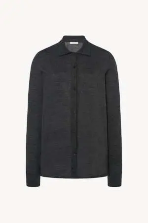 THE ROW Long Sleeve Collared Cardigan
