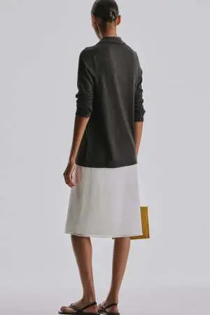 THE ROW Long Sleeve Collared Cardigan