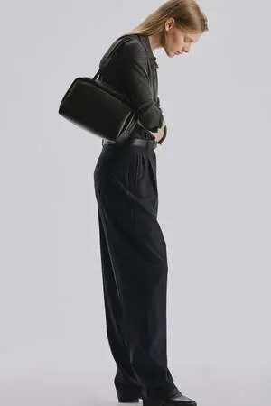 THE ROW Long Sleeve Collared Cardigan