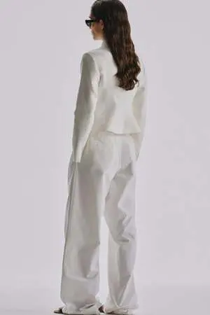 THE ROW Brianda Tailored Linen Satin Jacket