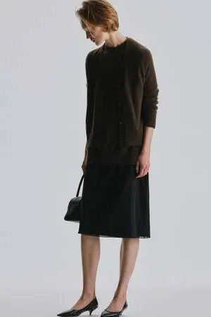THE ROW Ivera Stretch Chiffon Pencil Skirt