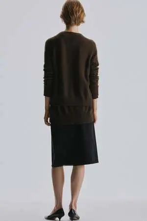 THE ROW Ivera Stretch Chiffon Pencil Skirt