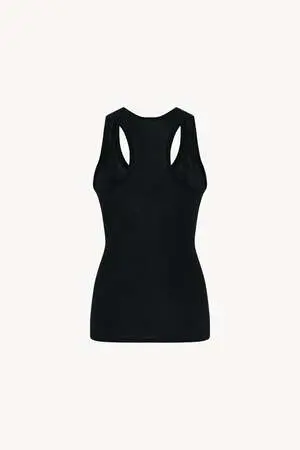 THE ROW Cendrea Racerback Tank Top - Black