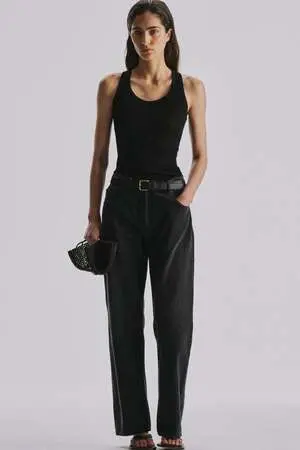 THE ROW Cendrea Racerback Tank Top - Black