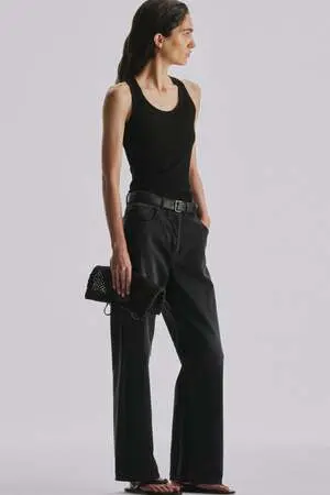 THE ROW Cendrea Racerback Tank Top - Black