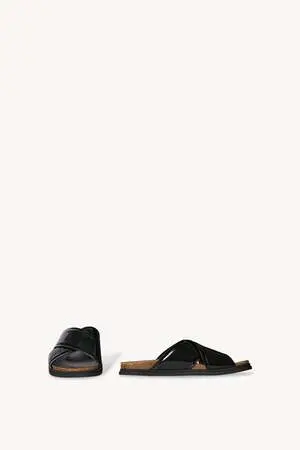 THE ROW Cross Strap Flat Sandals
