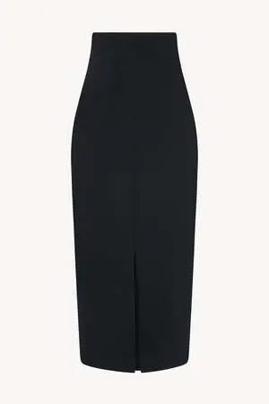 THE ROW Iphora Skirt Full Length Column Wool Skirt