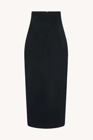 THE ROW Iphora Skirt Full Length Column Wool Skirt