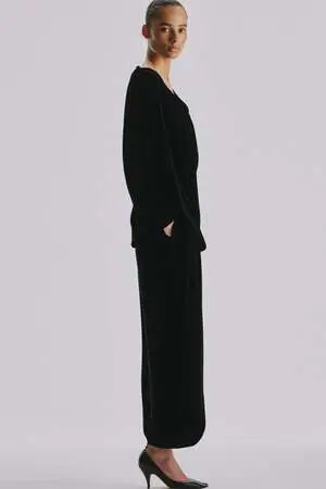 THE ROW Esteban Draped Boatneck Top