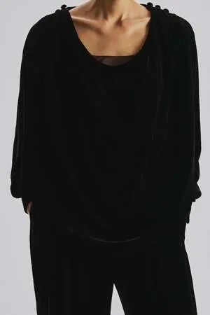THE ROW Esteban Draped Boatneck Top