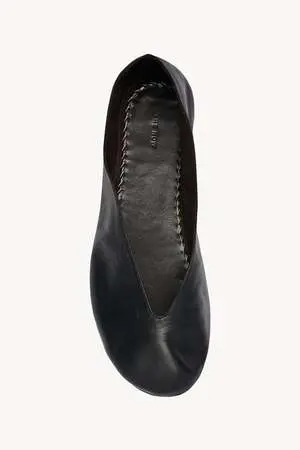 THE ROW Fay Flat Two Slip-on Shoes - Black