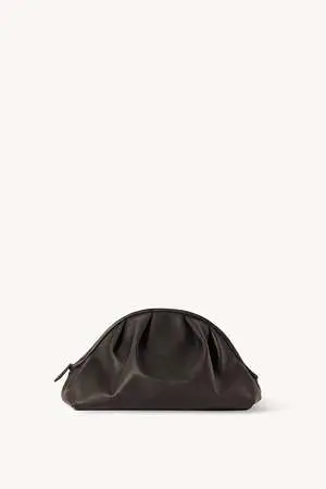 THE ROW Charlotte Clutch Bag - Dark Brown