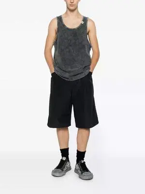 Mihara Yasuhiro Distressed Waffle-knit Tank Top