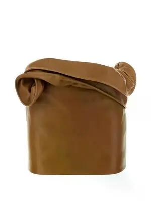 Magda Butrym Draped Leather Mini Skirt