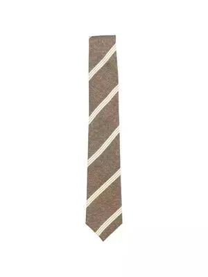 GIERRE MILANO Silk Tie With Stripe And Polka-dot Pattern