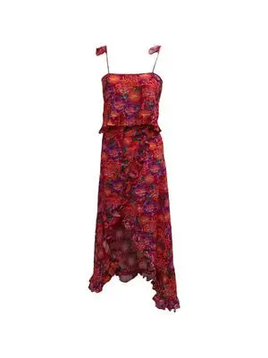 Paloma Blue Floral Rhapsody" Skirt Set