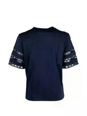 Marella Guipure Lace Insert T-shirt