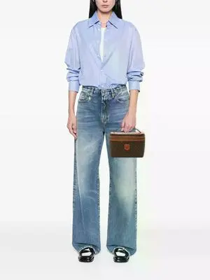Celine Macadam Coated Canvas Vanity Bag Satchel