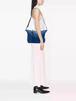 Prada Saffiano Trimmed Tessuto Satchel