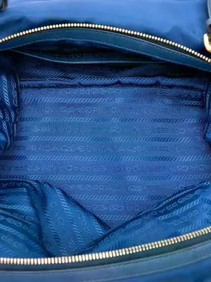Prada Saffiano Trimmed Tessuto Satchel