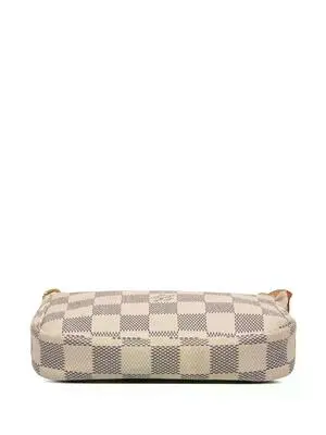 LOUIS VUITTON Damier Azur Mini Pochette Accessoires Handbag - White