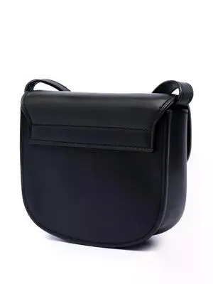 Saint Laurent Kaia Small Leather Monogram Crossbody Bag - Black
