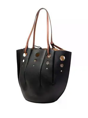 Loewe Perforated Leather Basket Tote Bag