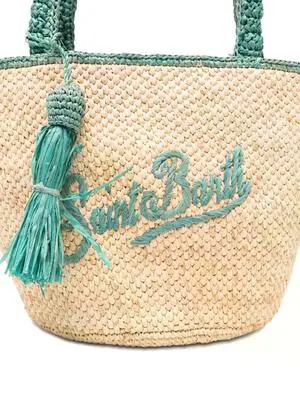 MC2 SAINT BARTH Marcy Raffia Tote Bag - Neutrals