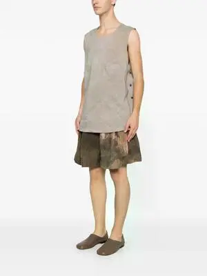 ZIGGY CHEN Crinkled Texture Vest