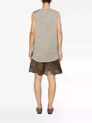 ZIGGY CHEN Crinkled Texture Vest