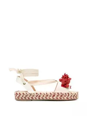 Liu Jo Coral-embellished Espadrilles - Neutrals