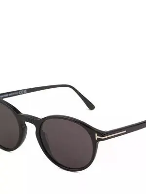 TOM FORD T-motif Round Frame Sunglasses