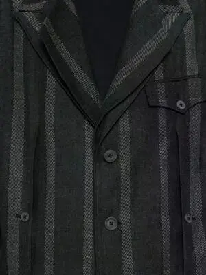 Yohji Yamamoto Stripe-pattern Notched-lapel Blazer