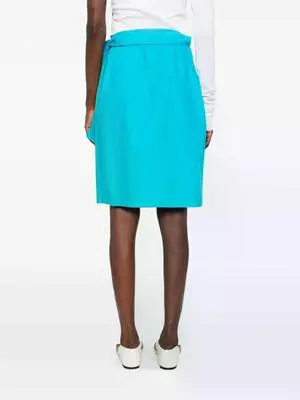 Saint Laurent 1970s Ruffled Wrap Midi Skirt