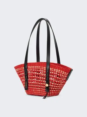 Loewe Small Braid Basket Bag - Red