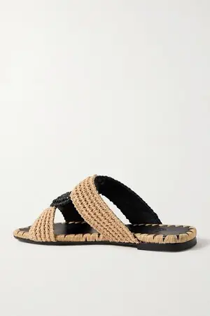 CastaÑer Prado Raffia Slides - Sand